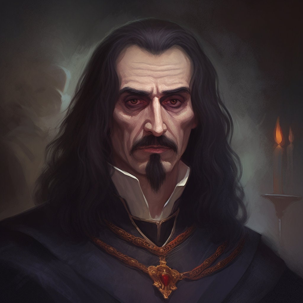 Vlad Tepes Dracula Portrait Gothic Digital Download - Etsy