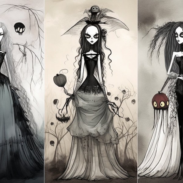 Tim Burton Dress - Etsy