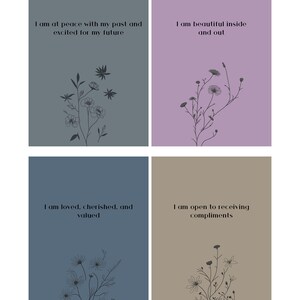 Printable Affirmation Cards, Self Care & Mindfulness Quotes, Digital ...