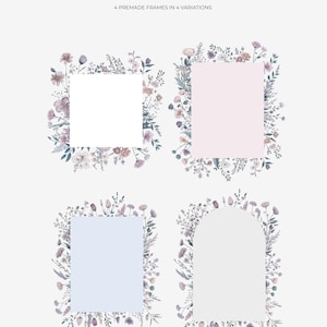 Pastel Watercolor Floral Clipart, Floral SVG Collection, Ikebana ...