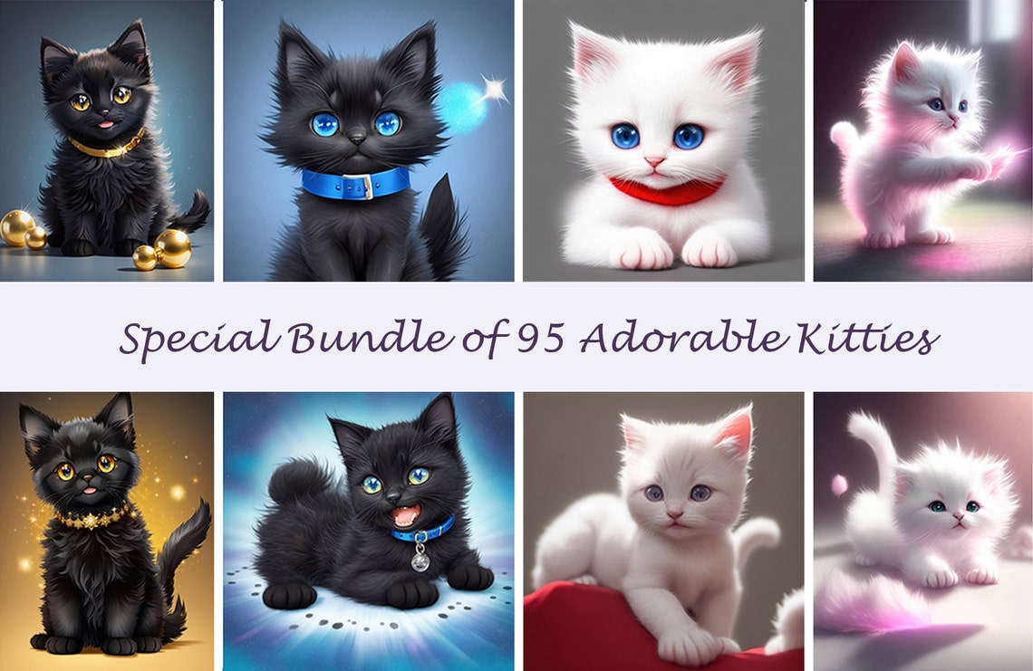 95 Cute Kitties, Cat Clipart, Adorable Kitties, High-quality Pictures ...