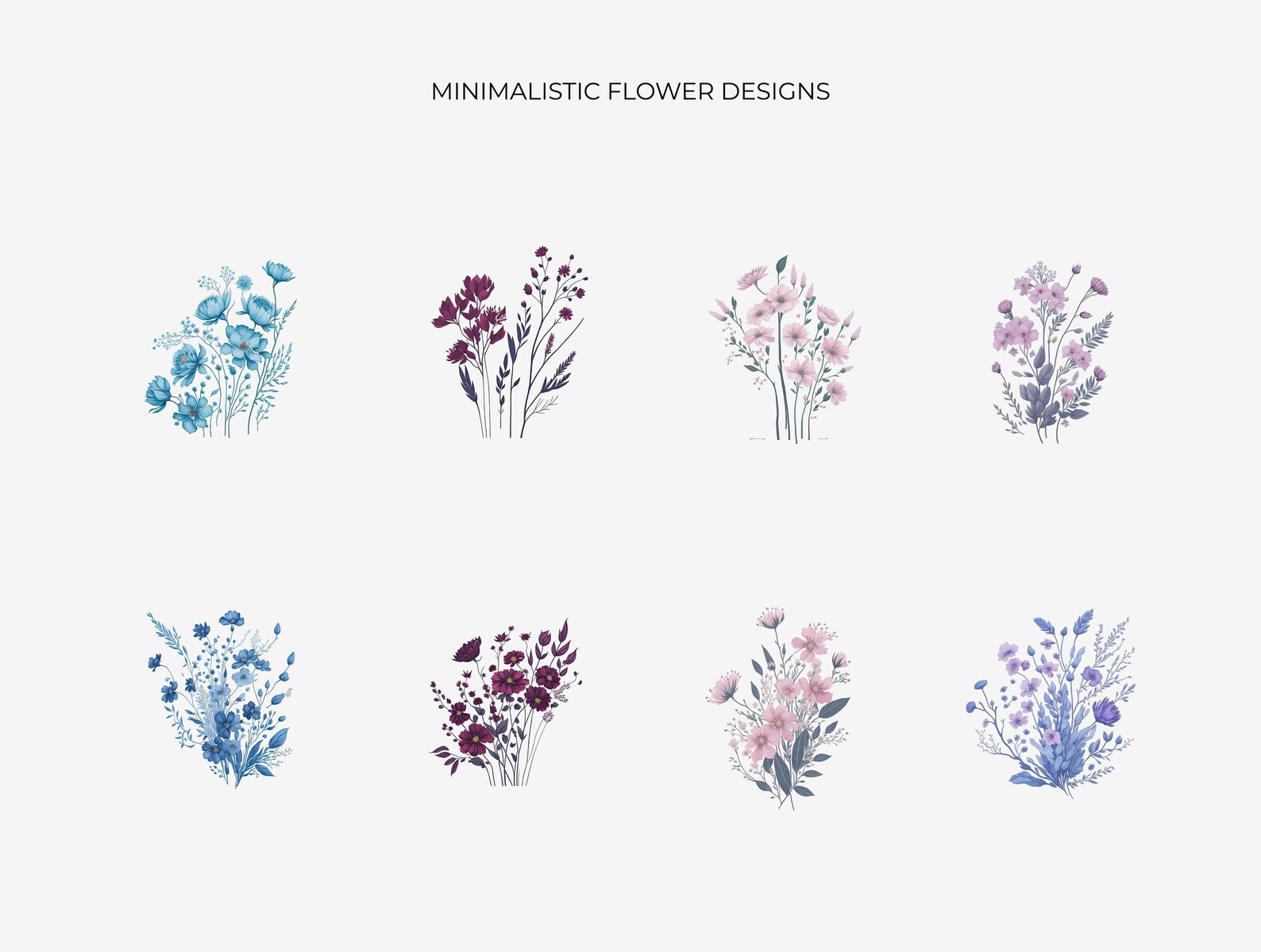 300 Watercolor Flower Clipart Mega Bundle, PNG Flower Collection ...