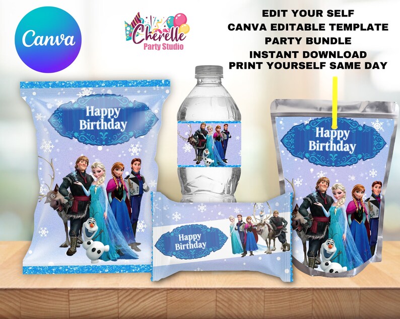 Frozen Party Favors Frozen Party Bundle - Etsy