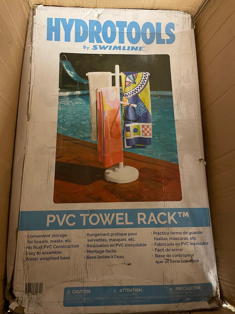 PVC Towel Rack. A Must for the Pool Area. - Etsy