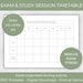 Exam Printable Timetable Planner, Time Table Schedule Student Weekly ...