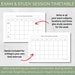 Exam Study Timetable, Printable Timetable Planner, Time Table Schedule ...