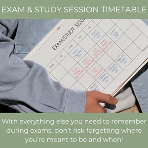 Exam Study Timetable, Printable Timetable Planner, Time Table Schedule ...