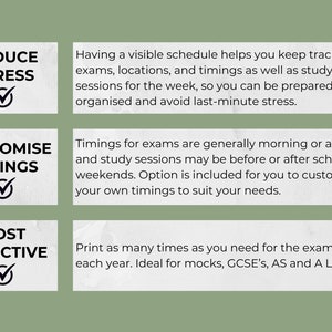 Exam Printable Timetable Planner, Time Table Schedule Student Weekly ...