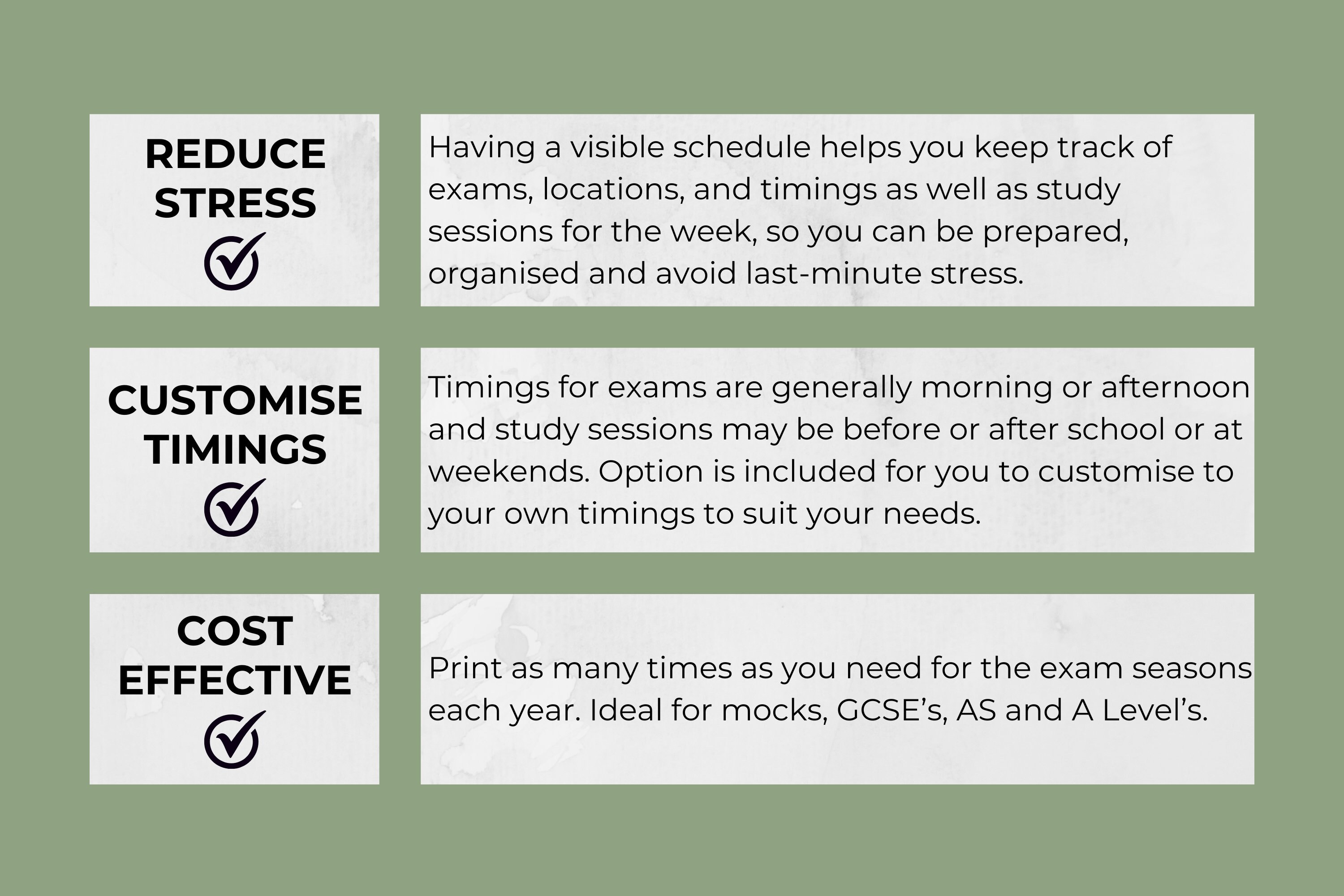 Exam Printable Timetable Planner, Time Table Schedule Student Weekly ...