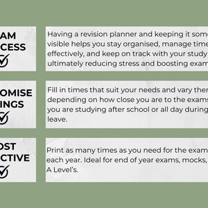 Revision Planner, Printable Study Planner, GCSE Exam Study Help for ...