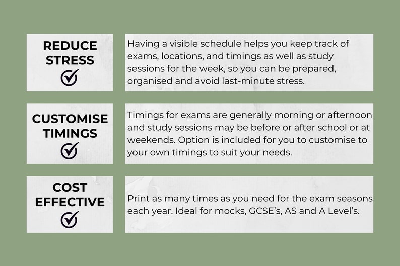 Exam Study Timetable, Printable Timetable Planner, Time Table Schedule ...