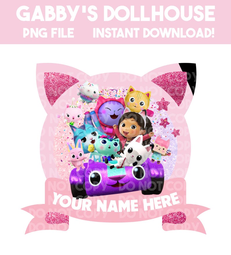 Gabby's Dollhouse PNG File - Great for Sublimation! - Etsy