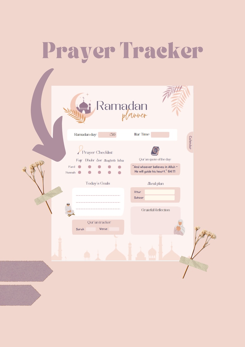 Ramadan Planner 2023, Digital Ramadan Planner, Ramadan Planner ...