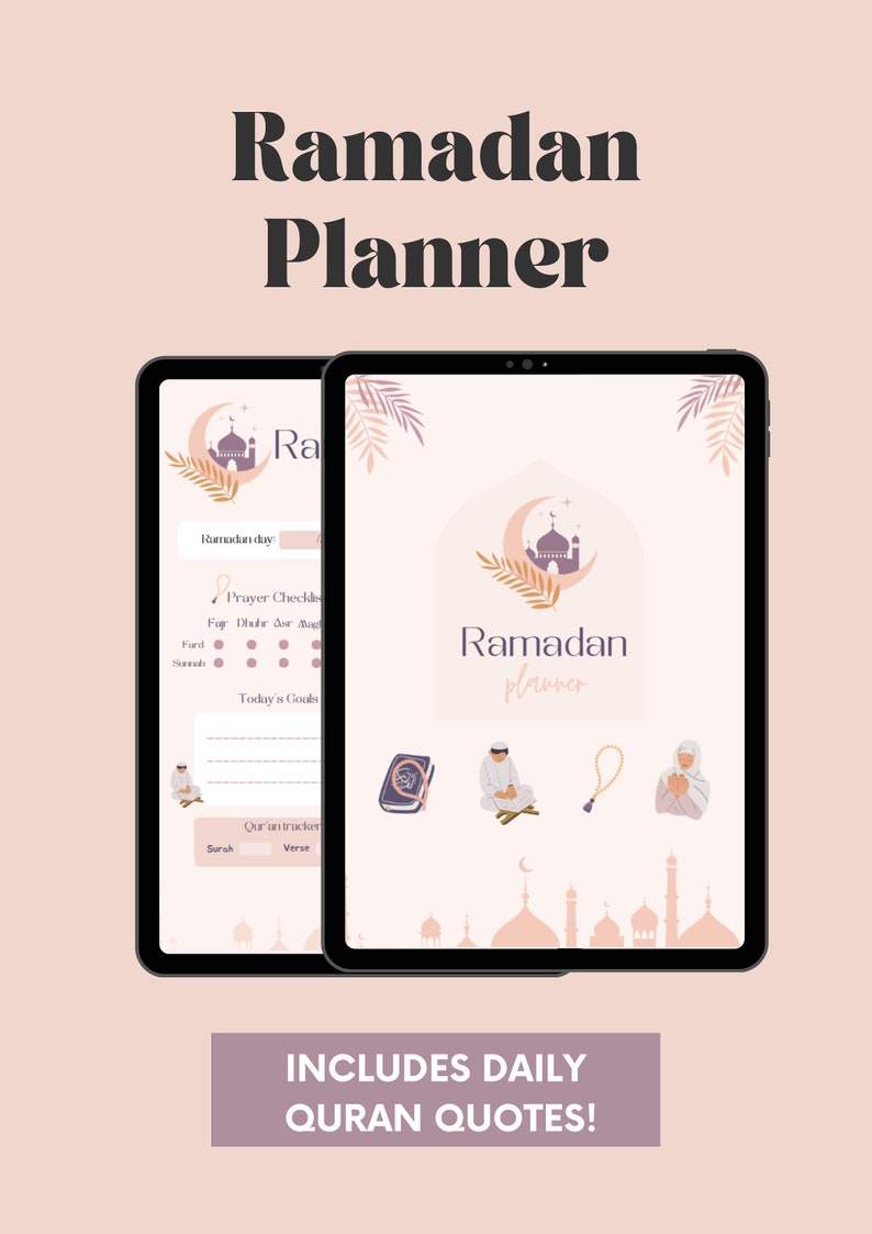 Ramadan Planner 2023, Digital Ramadan Planner, Ramadan Planner ...