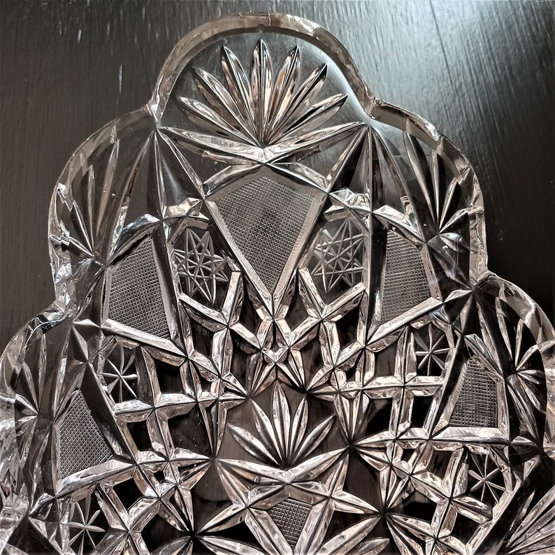 Vintage Star of David Oblong Glass Serving Bowl - Etsy
