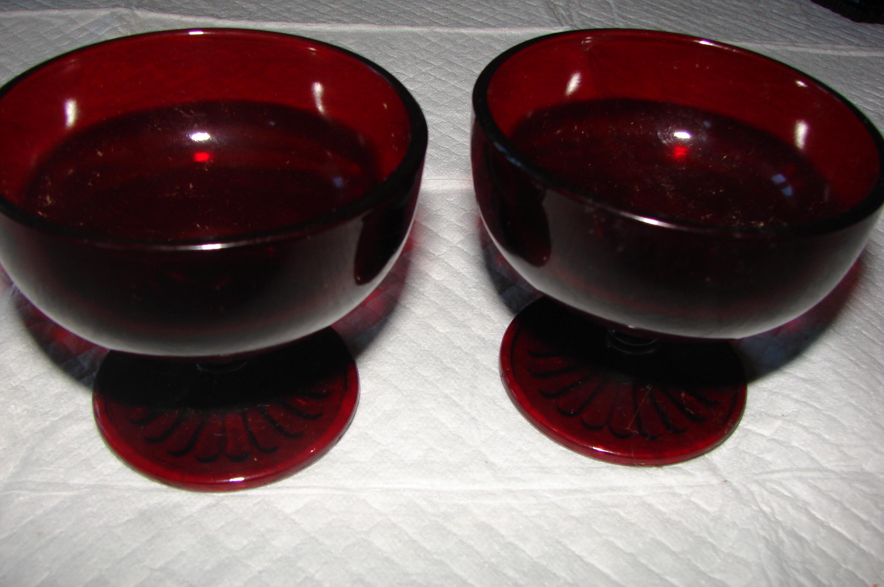 Avon Cape Cod Cranberry Dessert Bowls - Etsy
