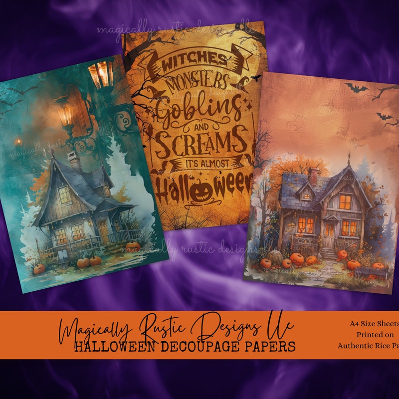 Halloween Rice Paper - Etsy