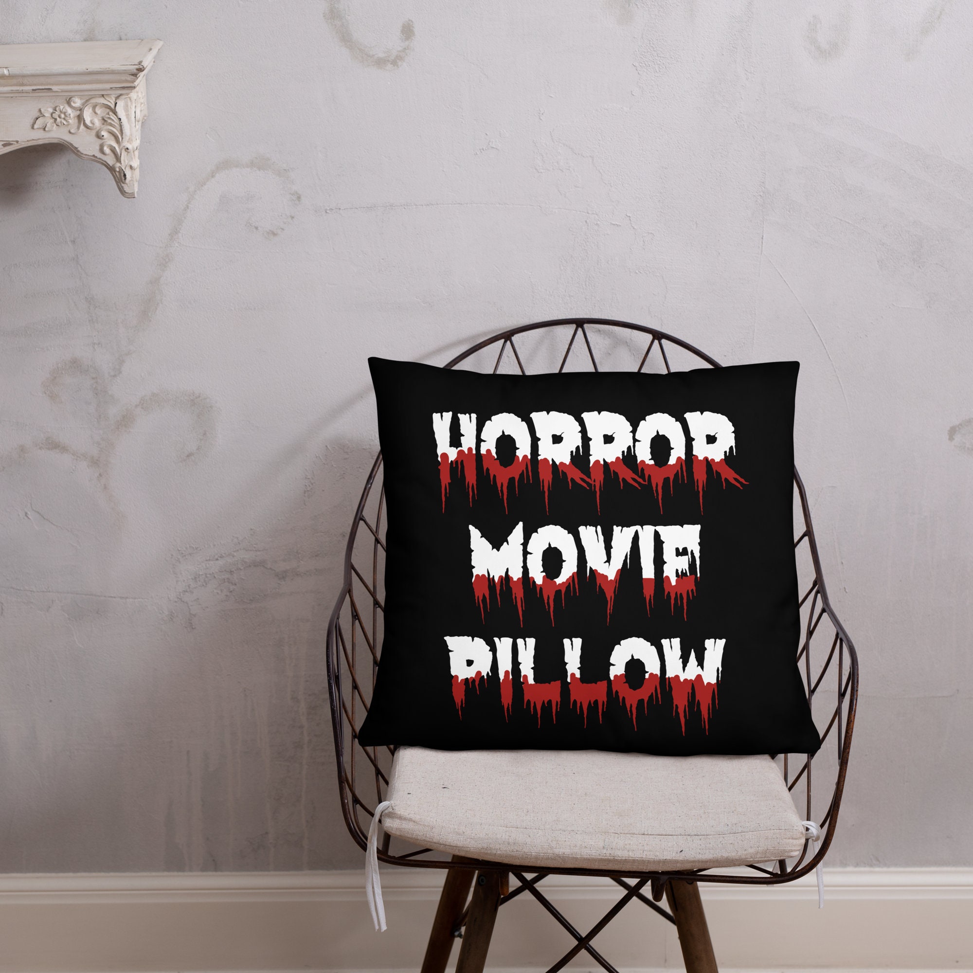 Horror Movie Pillow Scary Movie Pillow Funny Horror Pillow Scream ...