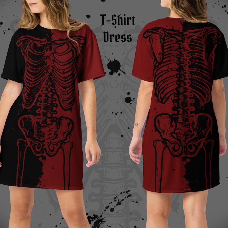 Dark Red Dress - Etsy