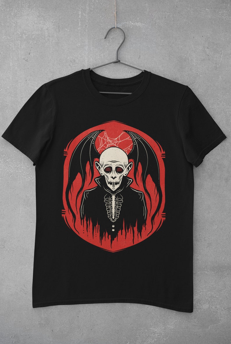 Vampire Shirt Gothic Punk T-shirt Dracula Vampire T Shirt Halloween ...
