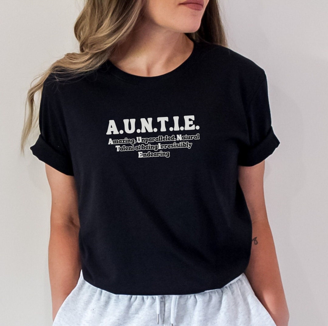 Retro Auntie Acronym T-shirt Auntie Shirt, Aunt Gift, Gift for Auntie ...