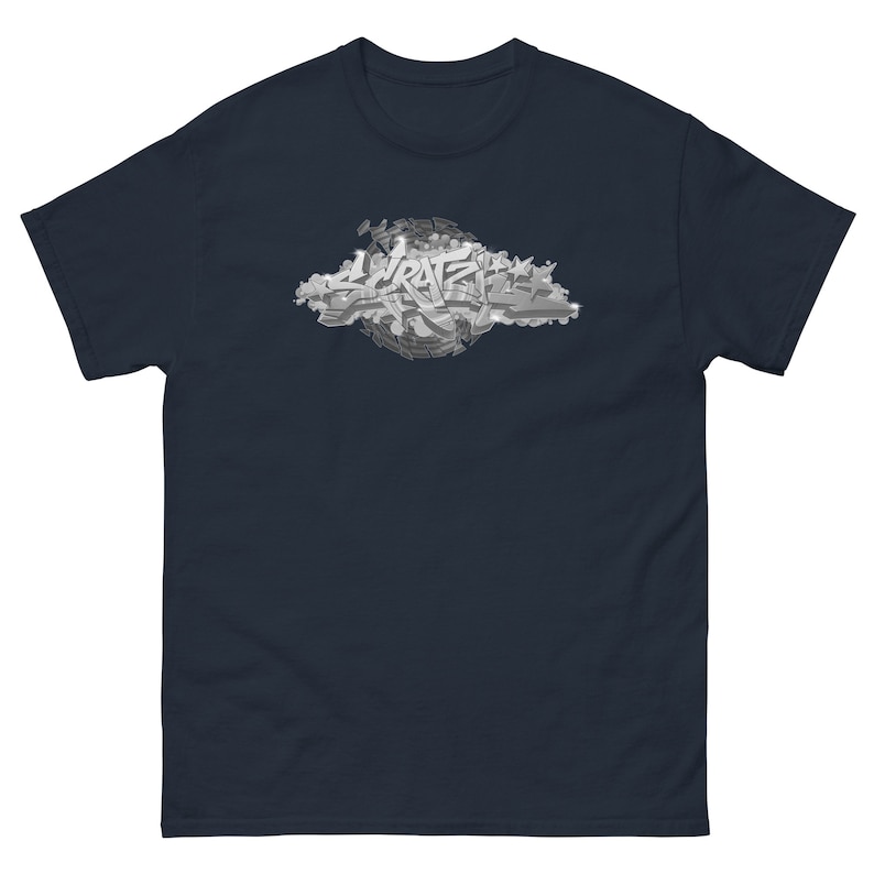 Scratch - Graffiti Design, Original Hip Hop Statement Heavy Cotton Tee ...
