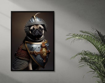 Golden Retriever in Medieval Armor - Etsy