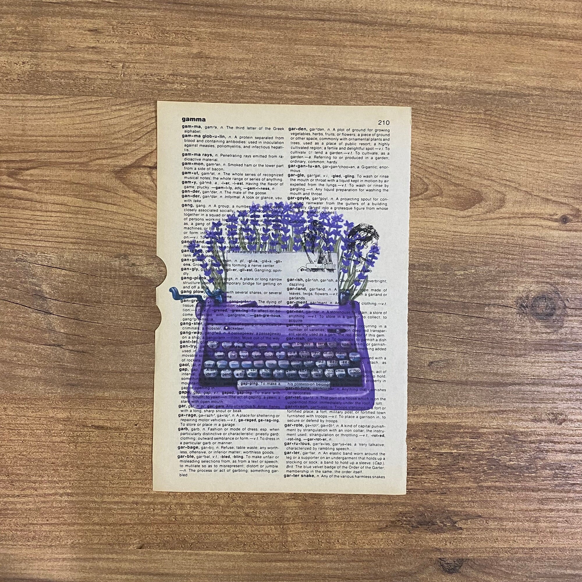 50 Years of Dictionary Page Image Printing Old Typewriter - Etsy