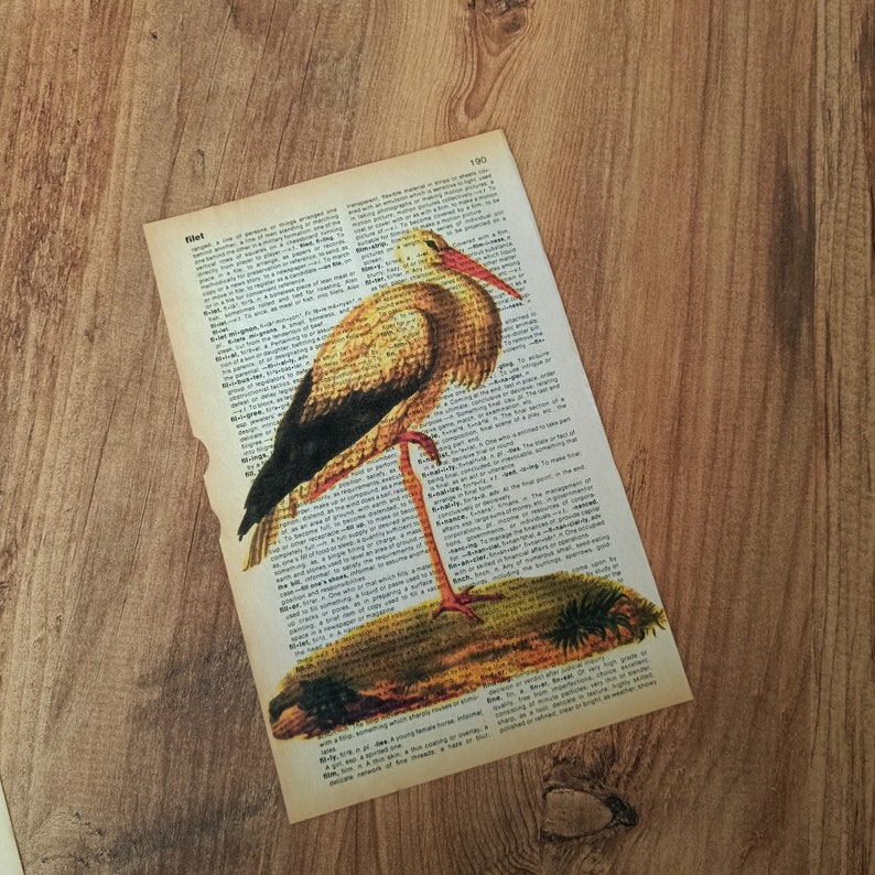 Antique Stork Poster, Gift for Nurse, Labor and Delivery, New Mom Gift ...