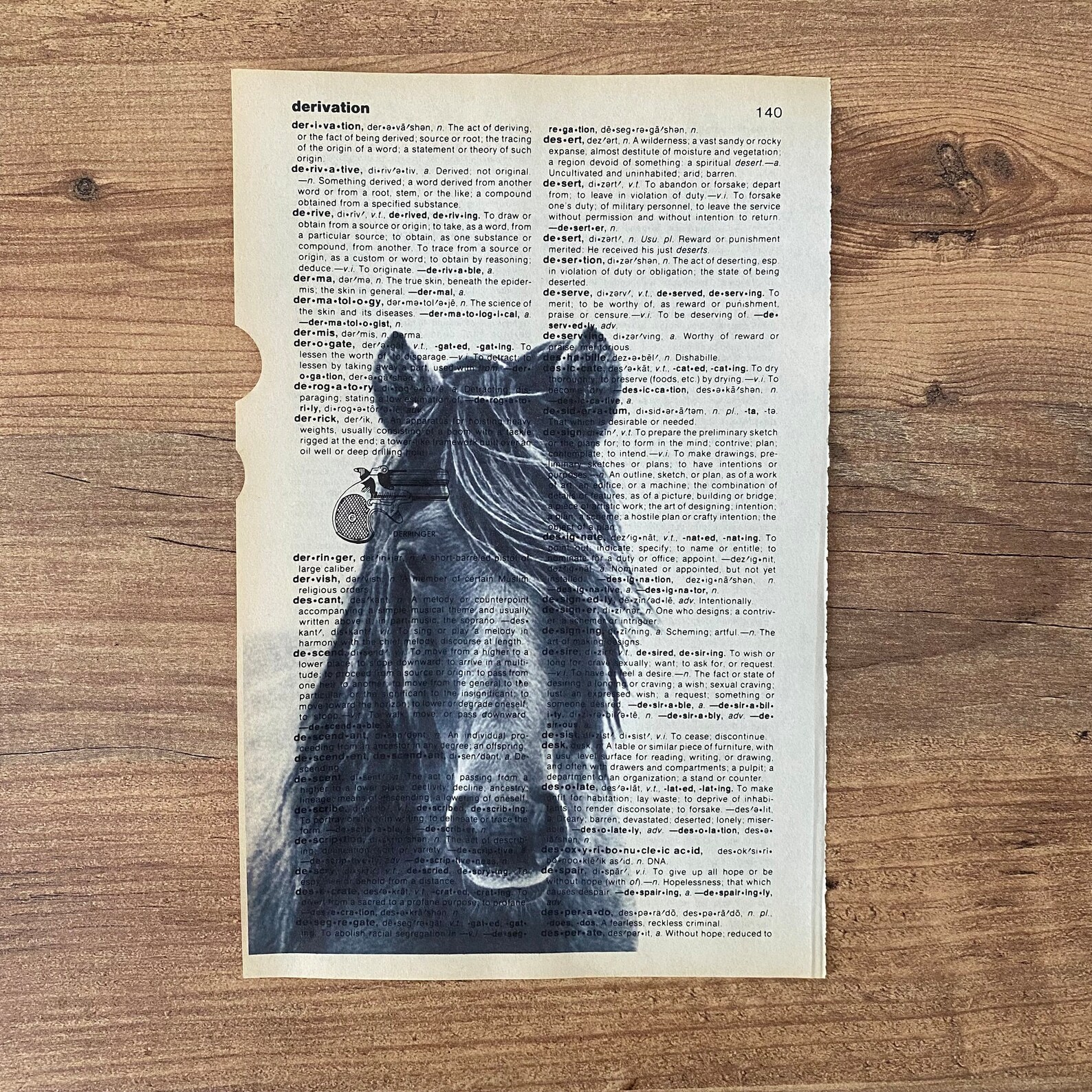 Set of 6 Horse Dictionary Print, Vintage Book Print, Horse Wall Art ...