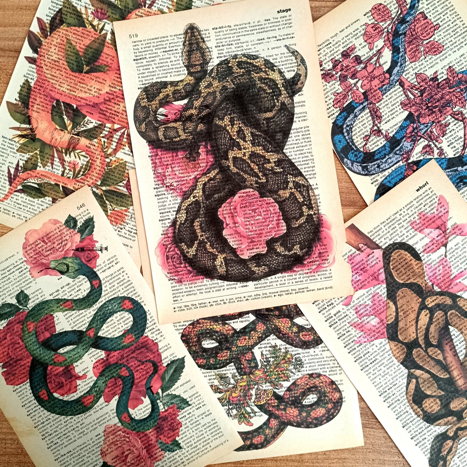 Vintage Poster, Snakes, Gothic Art, Boho Style, Flower Art, Line Art ...