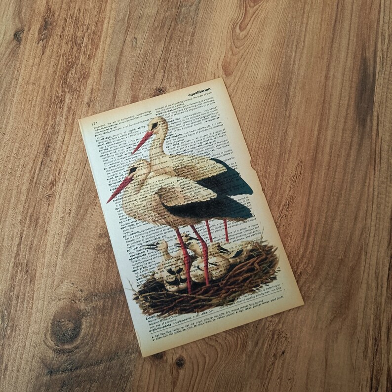 Antique Stork Poster, Gift for Nurse, Labor and Delivery, New Mom Gift ...