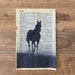 Set of 6 Horse Dictionary Print, Vintage Book Print, Horse Wall Art ...