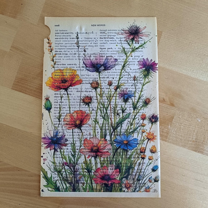 Wildflowers Poster Set of 6, Floral Poster Set, Wildlowers Posters ...
