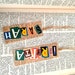 Bookmark From 100-year-old Book and Magazine Letters, Personalized ...