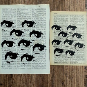 Set of 5 İndie Room Decor Dictionary Prints, Y2k Decor, Whimsigoth ...