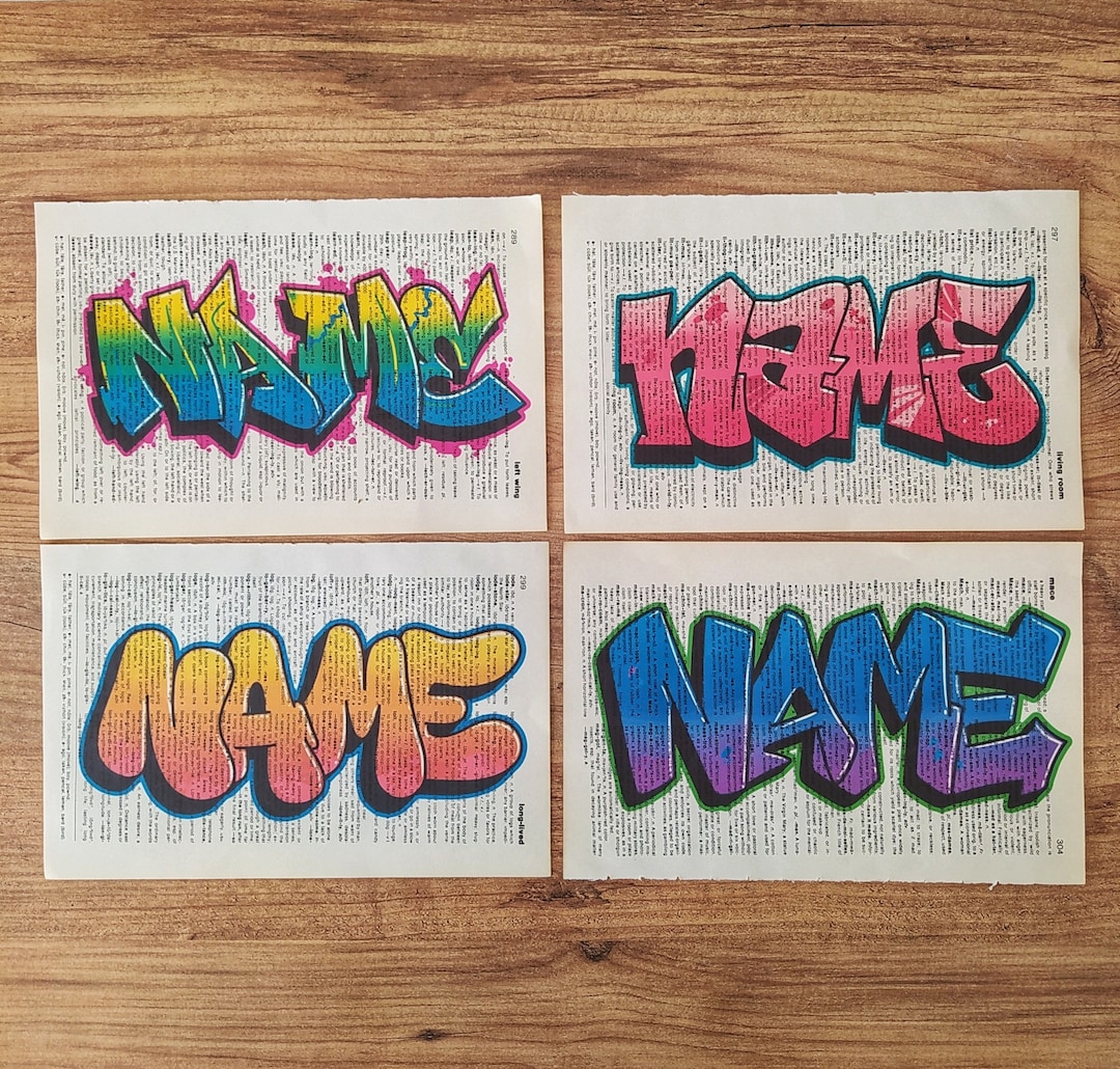 50 Years Old Dictionary Page With Custom Family Names Printed With ...