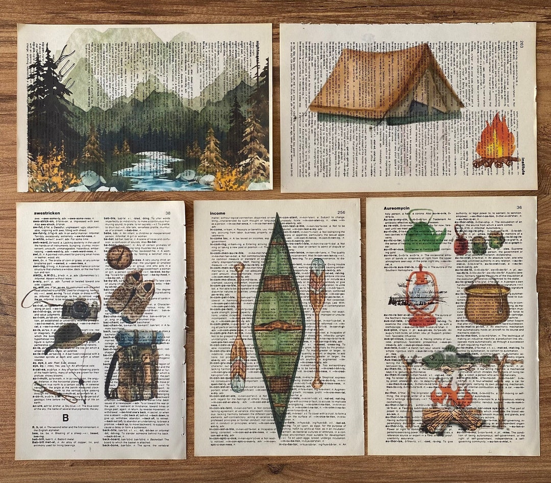 RV Decor Vintage Trailer Camper Decor, Dictionary Print, Motorhome ...