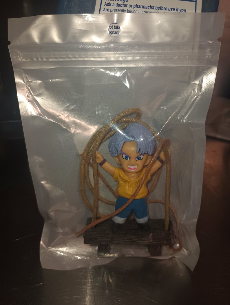 Anime Dragon Ball Z Trunks on Swing Hanging Car Ornament - Etsy