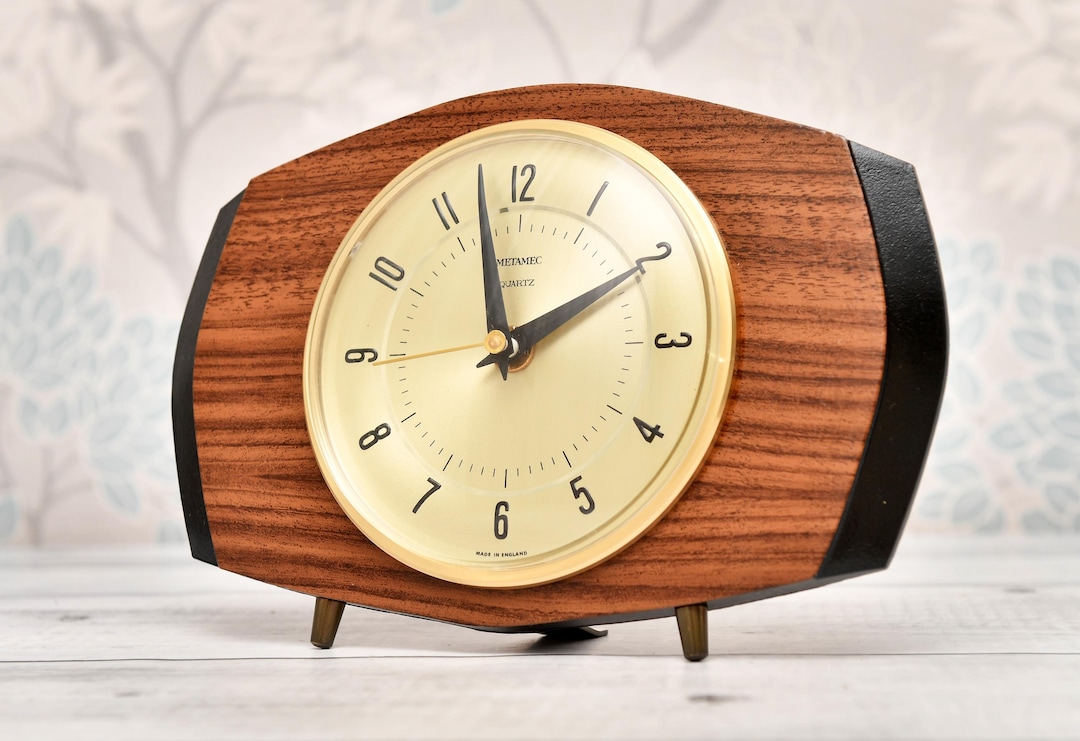 Melamine 1960's Metamec Clock - Original Quartz Battery Movement ...