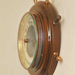 Ships Wheel Wall Barometer by Renowned German Manufacturer JG Gischard ...