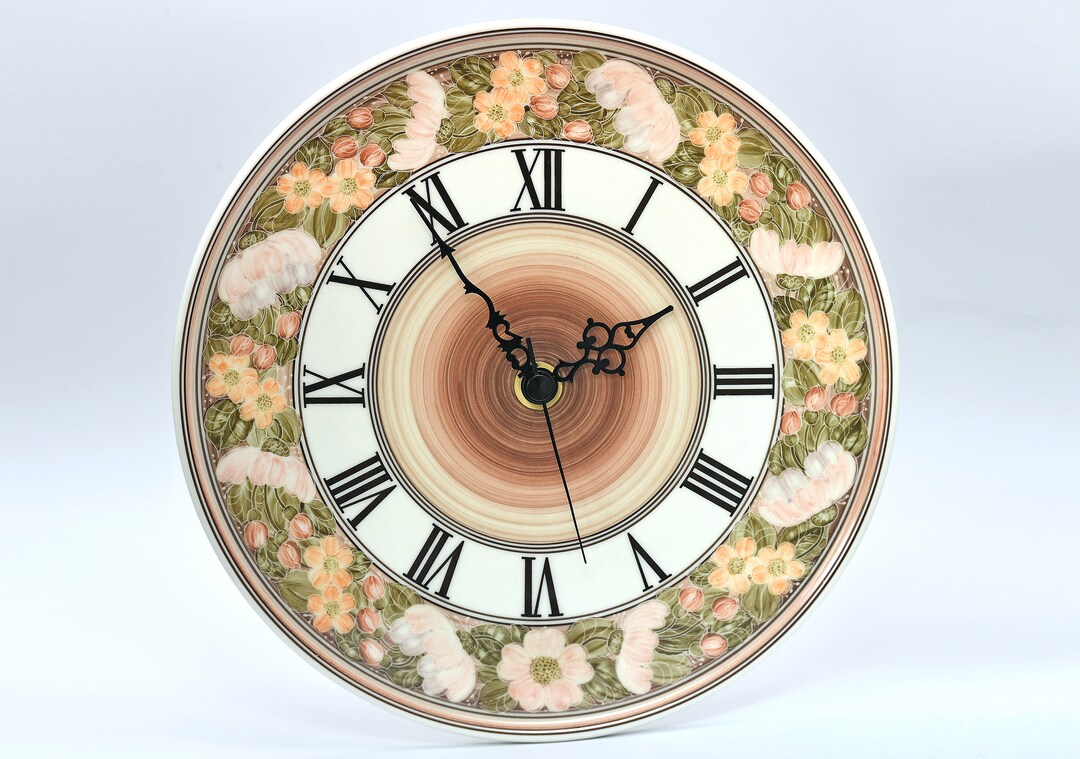 Jersey Pottery Vintage Ceramic Wall Clock With the Iconic Swirl Pattern ...
