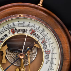 Ships Wheel Wall Barometer by Renowned German Manufacturer JG Gischard ...