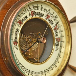 Ships Wheel Wall Barometer by Renowned German Manufacturer JG Gischard ...