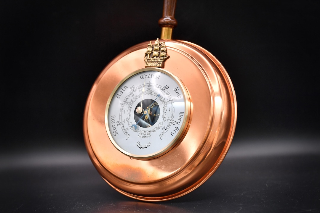 Vintage Copper Plated Daymaster 1950's Barometer - Classic Hanging ...