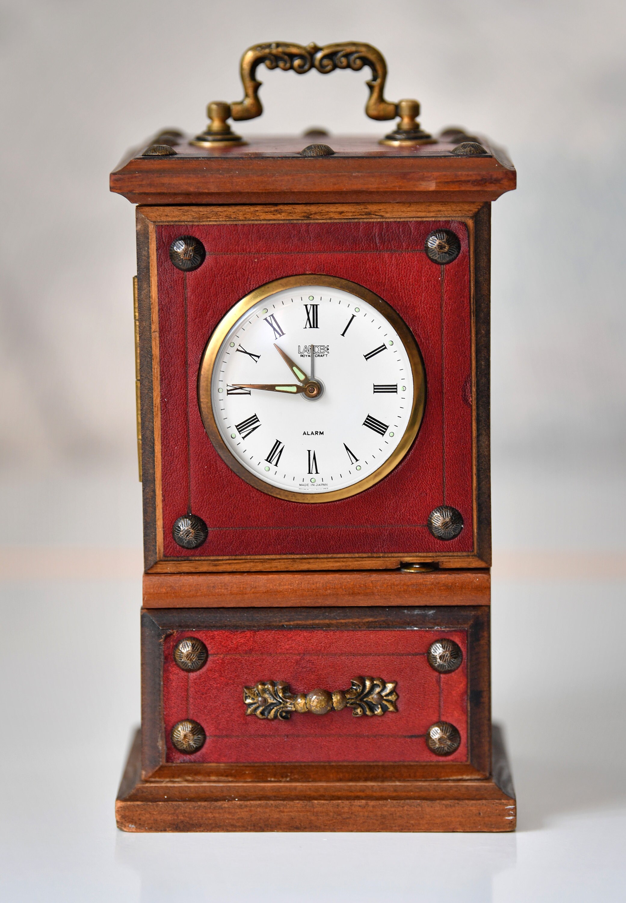 1980's Vintage Landex Royal Craft Clock With Hidden Draws - Etsy