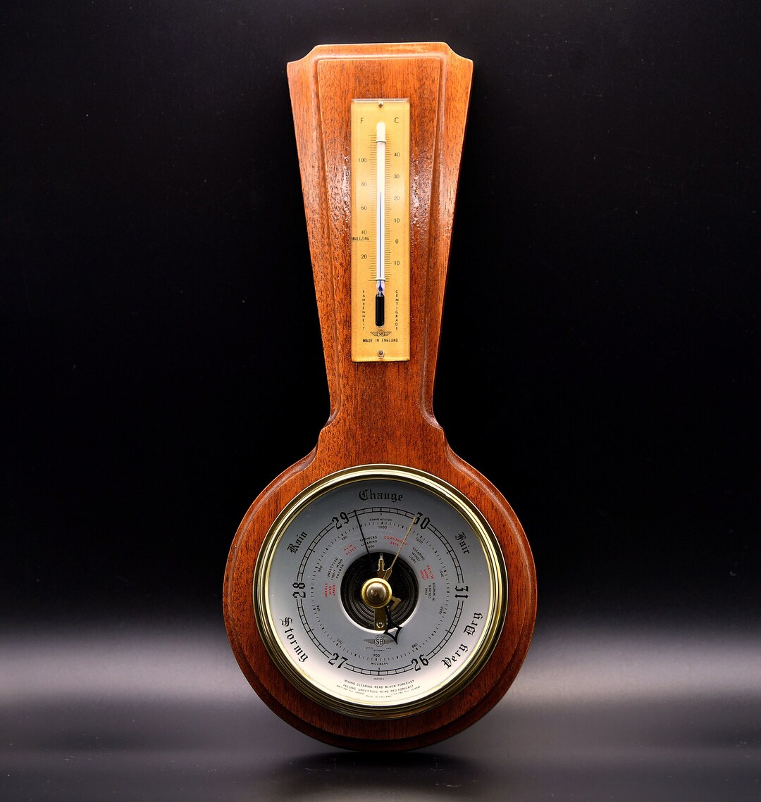 Smart Barometer & Thermometer Combo by SB Shortland Wooden Wall Hanging ...