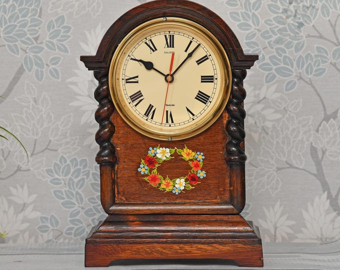 Canal Art Decorated 1960's Conversion of a 1930's Mantel Clock With a ...