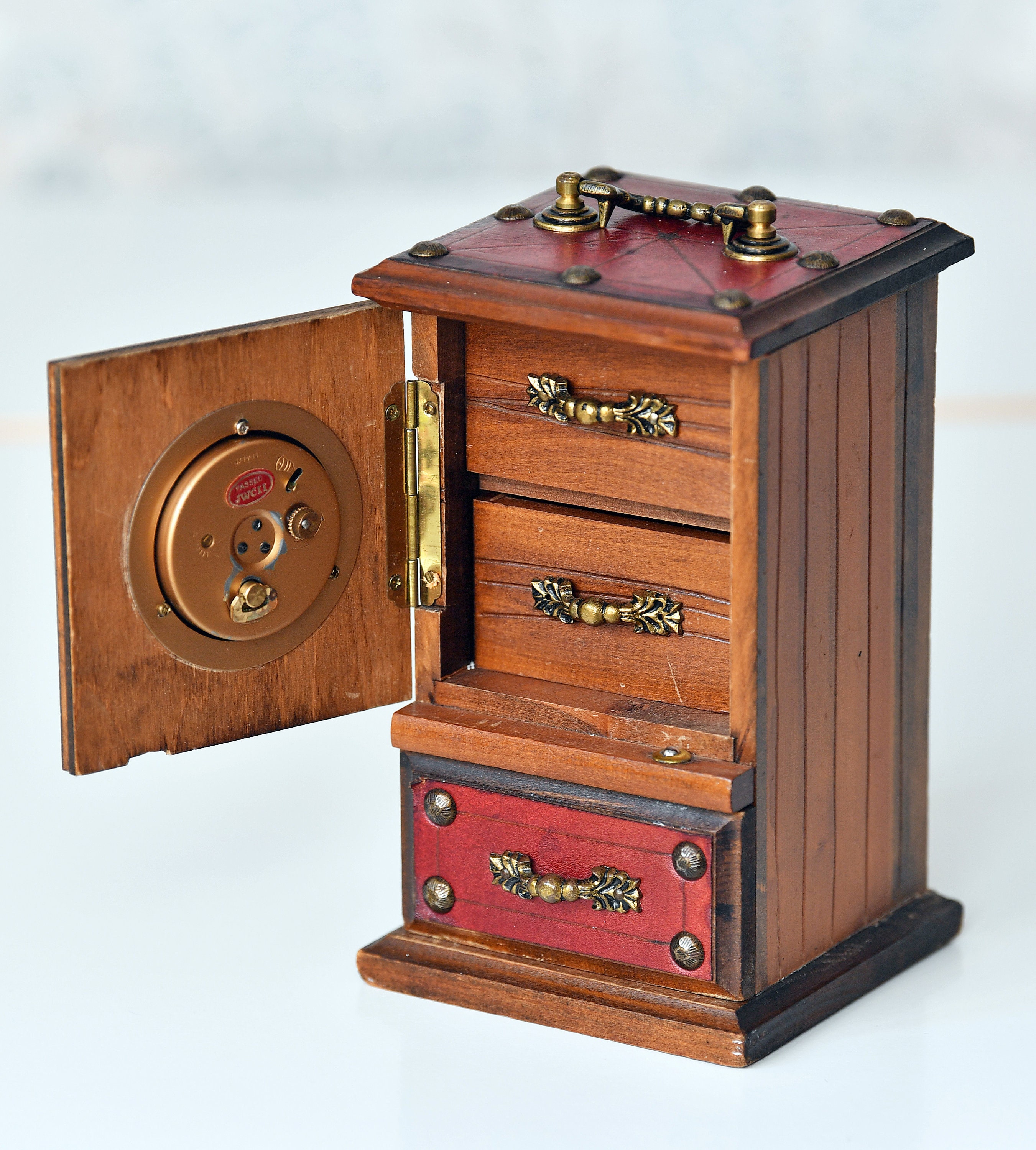 1980's Vintage Landex Royal Craft Clock With Hidden Draws - Etsy