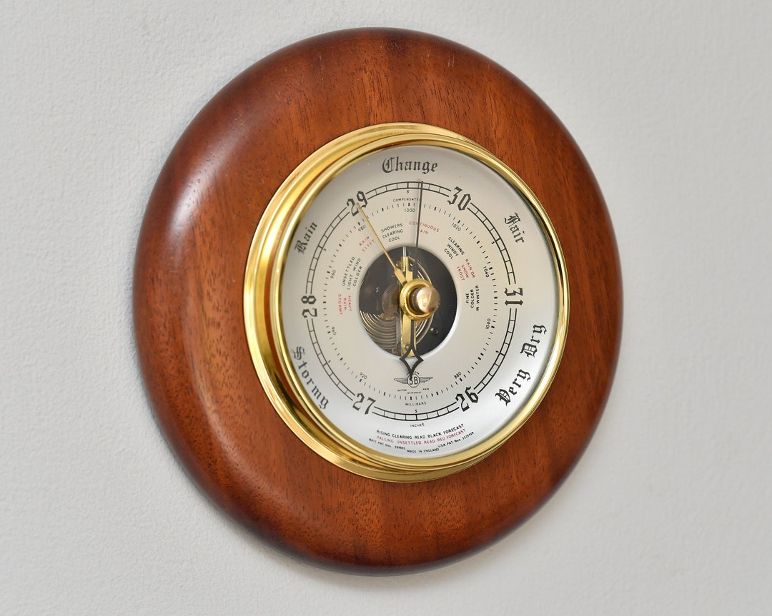Classic 6.5" Wall Barometer From the Mid 1960's by SB Shortland ...